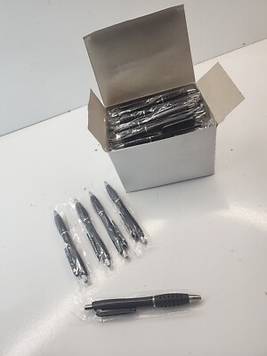 LOT OF 50 PENS ⭐BULK DEAL⭐ WHOLESALE BLACK INK BALLPOINT PEN UNBRANDED ...