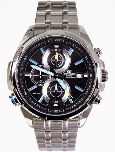 Casio Edifice Neon Illuminator Stainless Steel Men's Watch EFR-536D-1A2 ...