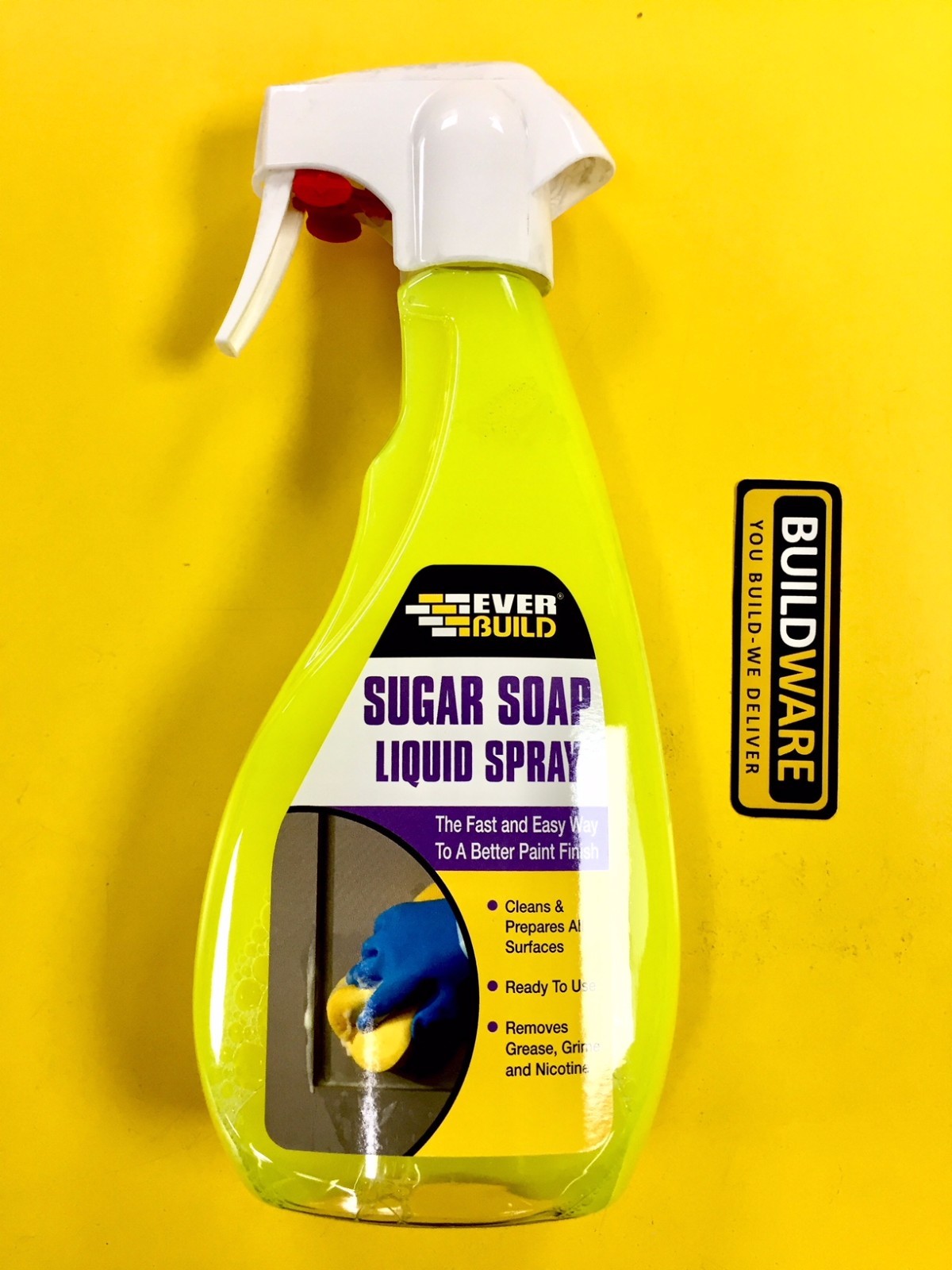 Sugar Soap 500ml Liquid Spray for all surfaces ready to use Everbuild ...