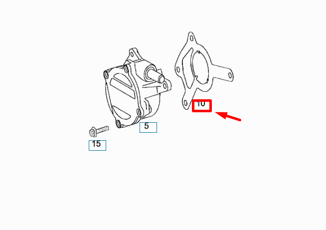 MERCEDES-BENZ ML W164 Vacuum Pump Gasket A6420160280 NEW GENUINE | eBay
