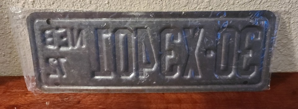 NOS Sealed 1972 Nebraska 30 X3401 Trailer Motorcycle License Plate | eBay