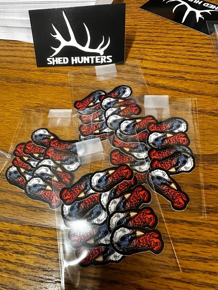 Wild turkey Hunting Head Count Sticker Pack Of 10 | eBay