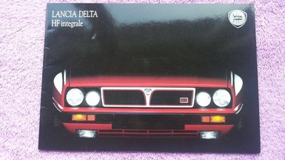 LANCIA Delta HF Integrale Rallye deutsch Broschüre Prospekt Heft ...