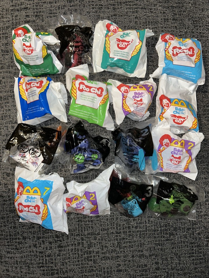 McDonalds Happy Meal Various Robo Poo Meow Dino Petal Chi Toys Lot Of ...
