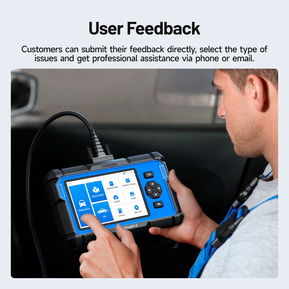2025 TOPDON AD600S OBD2 Code Reader Car Diagnostic Tool Scanner TPMS ...