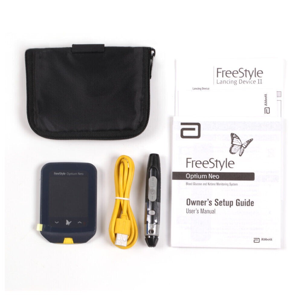 Freestyle Optium Neo Monitor Reader system Abbott Blood Glucose ...