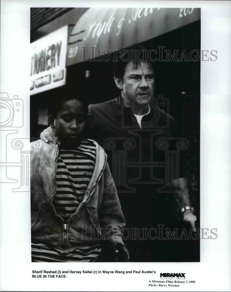 1995 Press Photo Sharif Rashed & Harvey Keitel in Blue in the Face ...
