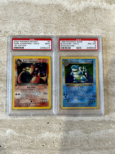 Pokemon TCG Graded Card Lot - Dark Charizard 1st Edition & Shadowless ...