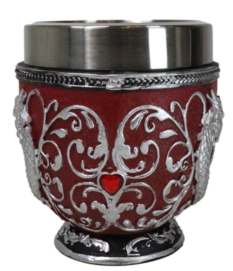 Wicca Scroll Art Dragon Blood Red Vial With Silver Heart Dragons Tea ...