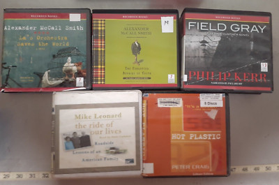 5 Audio Book Lot on CD-Recorded Books-Men's Lot-All in Great shape | eBay