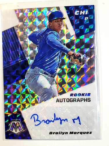 Brailyn Marquez 2021 Panini Mosaic Rookie Autograph #RAM-BM RC Auto ...