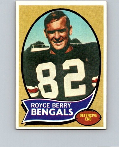 1970 TOPPS FOOTBALL #86 ROYCE BERRY NRMT qO | eBay
