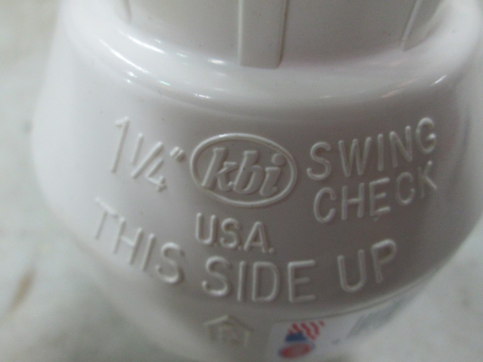 KBI PVC Socket Swing Check Valve KSC-1250-S 1-1/4" Schedule 40 (NIB) | eBay