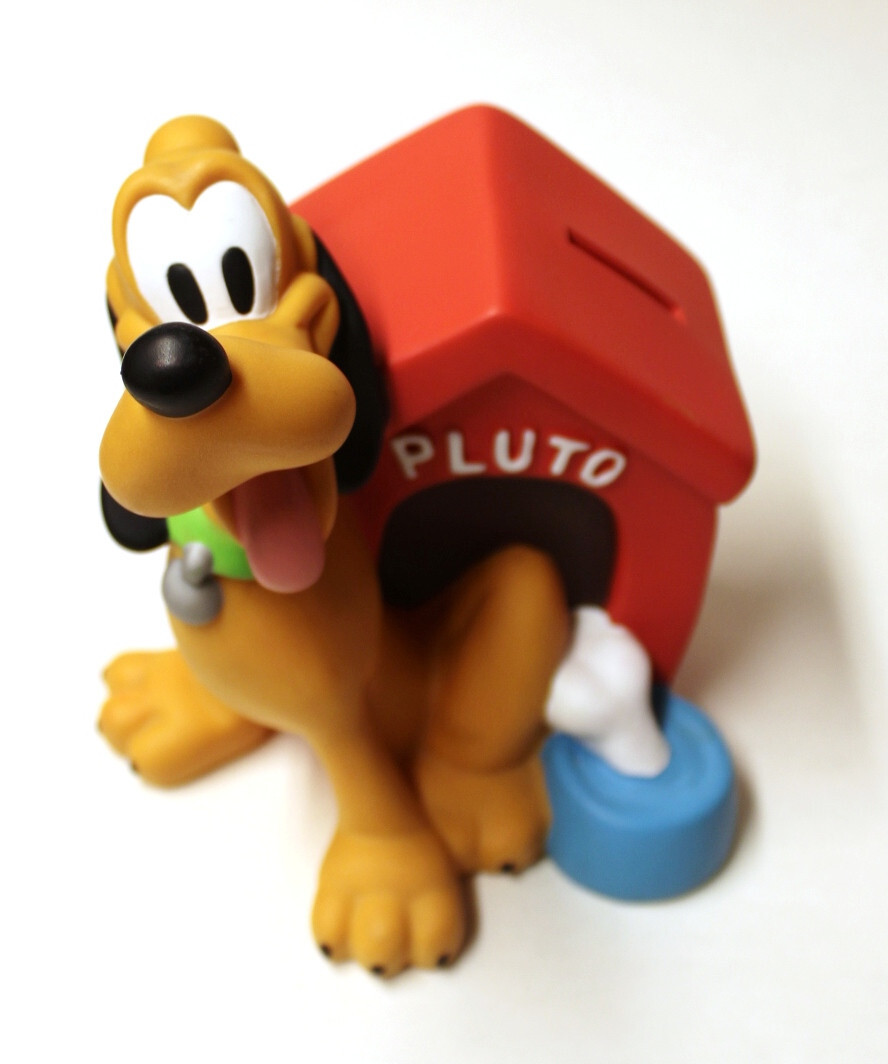 Vintage Disney Pluto & Doghouse PVC Coin Bank | eBay