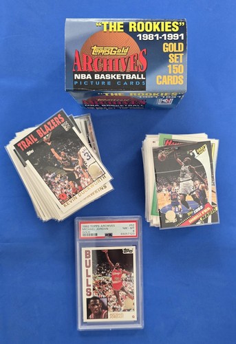 🏀 Topps Archives Gold “The Rookies” 1981-1991 🏀, With Michael Jordan ...