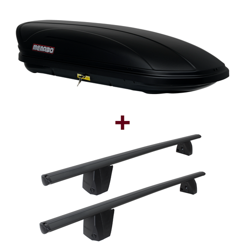 Dachbox Menabo Marathon 400 + Dachträger Menabo Delta für Kia Cee'd GT ...