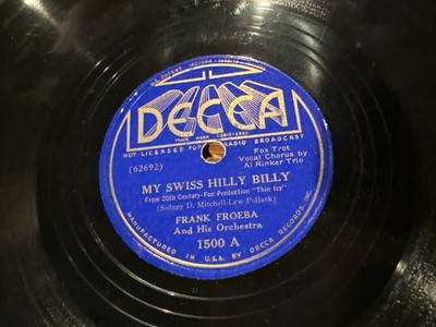 Frank Froeba My Swiss Hilly Billy / Tears In My Heart • Decca 62692 ...