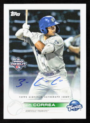 2022 Topps Pro Debut JC Correa Auto Autograph #PD-66 Asheville Tourists ...