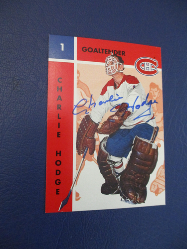 Charlie Hodge 1995-96 Parkhurst 1966-67 Canadiens Signed Autographed ...
