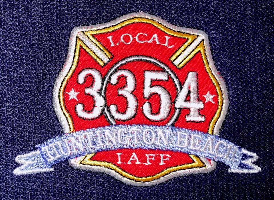 Huntington Beach Fire Department Los Angeles CA Polo Shirt Sz L LAFD ...