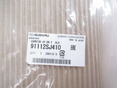 Genuine OEM Subaru 91112SJ410 Driver Front Lower Molding 2019-2021 ...