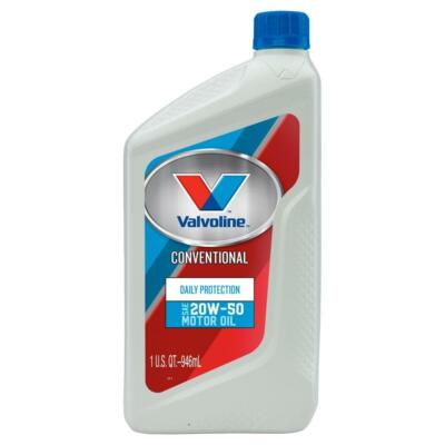 Valvoline Daily Protection SAE 20W-50 Conventional Motor Oil 1 QT 1 Qt ...