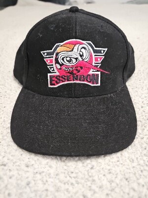 Essendon Bombers Shield Logo Official Black AFL Footy Strapback Hat | eBay
