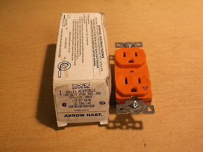 NEW Arrow Hart Duplex Receptacle IG5262 15A 125V *FREE SHIPPING* | eBay