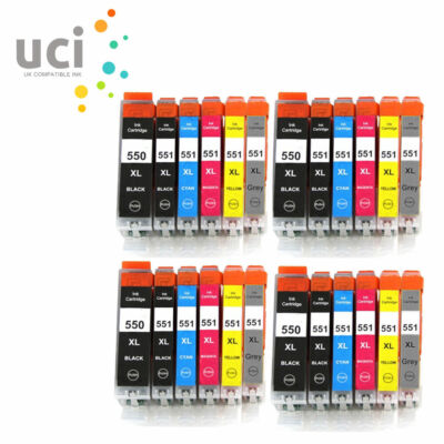24 XL Ink Cartridges for Canon Pixma IP8750 MG6350 MG7150 MG7550 ...