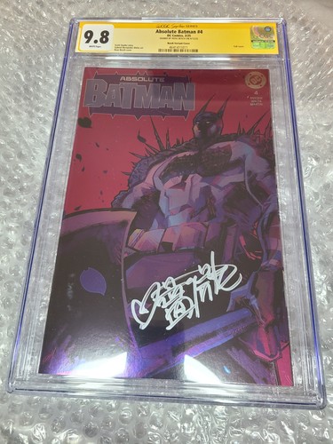 ABSOLUTE BATMAN #4 CGC 9.8 SS SIGNED ROSE BESCH MEGACON EXCLUSIVE FOIL ...