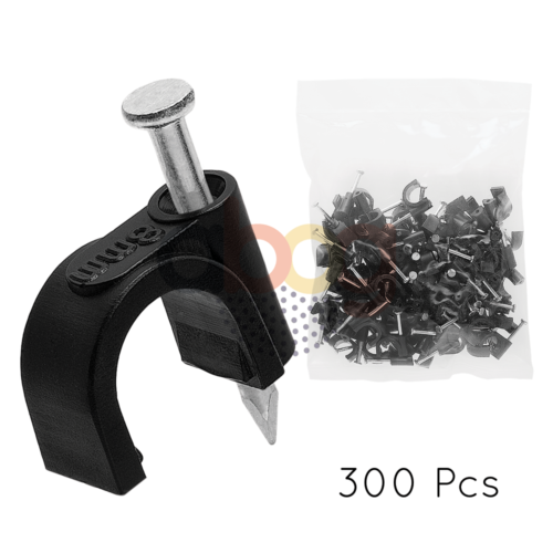 300pcs Round Cable Clips for Video Audio Speaker Wire 12 14 16 18 AWG ...
