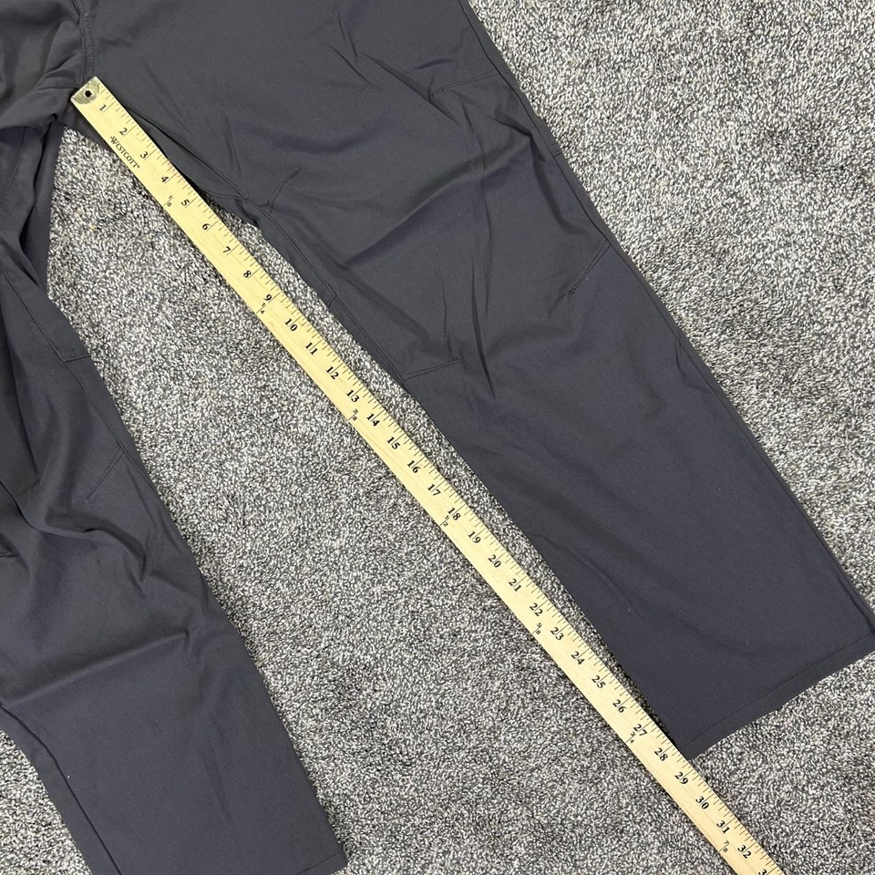 PrAna Straight Fit Pants Men 35x30 Breathe Fabric Stretch Gray Hiking ...