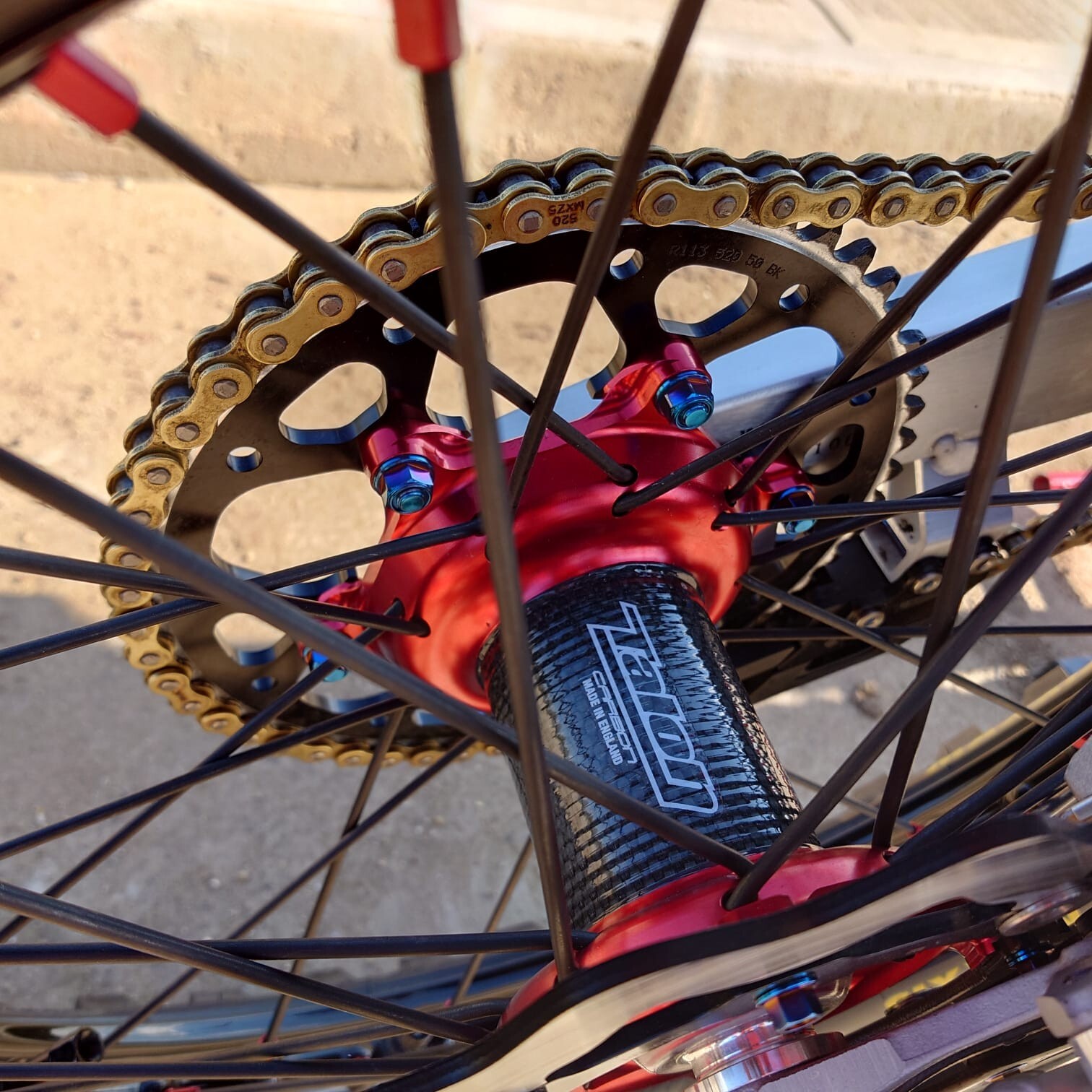 M8 Rison Titanium Sprocket Bolts and Nuts Kit Dirt Bike Bolt with Lock ...