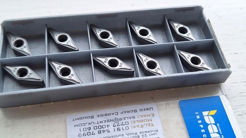 10 Iscar carbide inserts VNMG 12T308-NF IC10 ( VNMG12T308 2.5-2 for ...