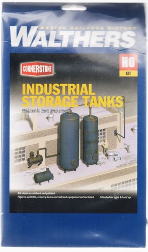 HO Scale Walthers Cornerstone 933-3514 Industrial Storage Tanks Kit | eBay