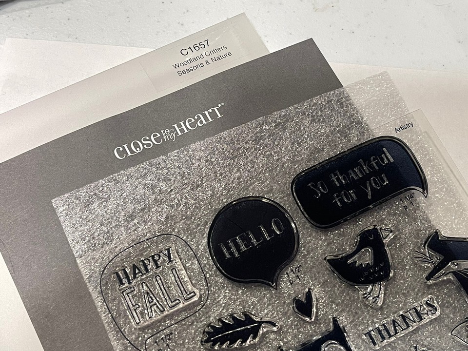 CTMH Stamp Set -Woodland Critters C1657-Seasons and Nature- Brand New ...