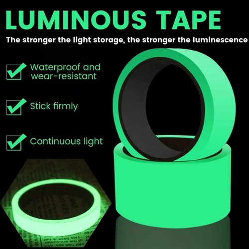 Glow in The Dark Tape Removable PVC Luminous Tape Glowing Theatre Stage ...