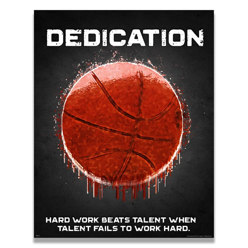 Hard Work Dedication Poster