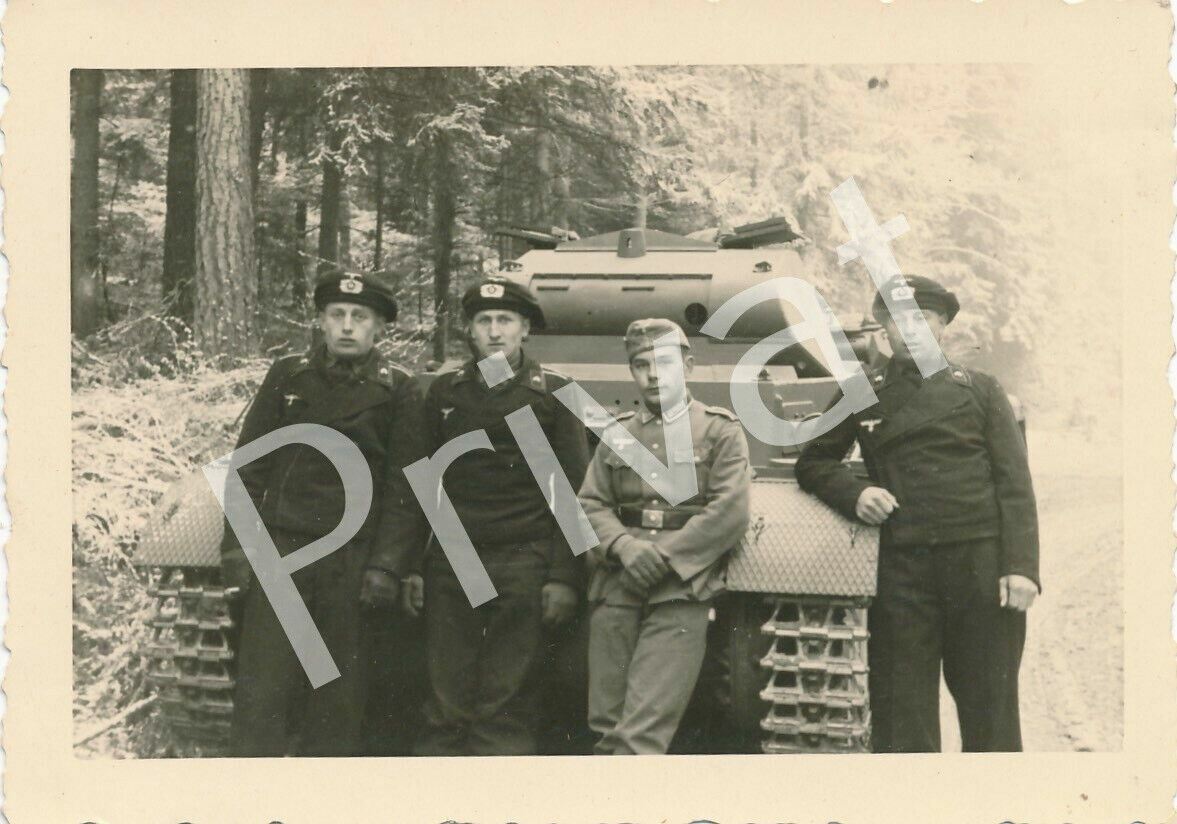 Foto WK2 Soldaten Panzerjäger Panzer tank Fahrschule Deutschland A1.15 ...