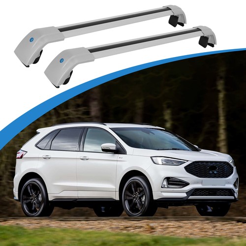 Adjustable Lockable Crossbars Fit for Ford Edge 2015-2024 Sliver Roof ...