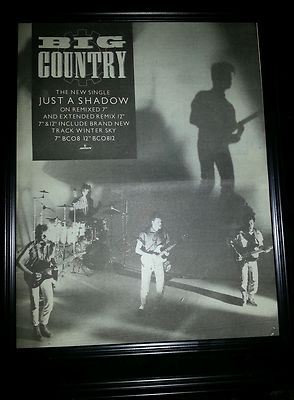 Big Country Just A Shadow Rare Original UK Promo Poster Ad Framed! | eBay