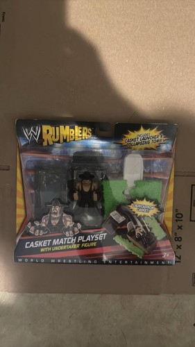 WWE Wrestling Rumblers Casket Match Mini Figure Playset With Undertaker ...