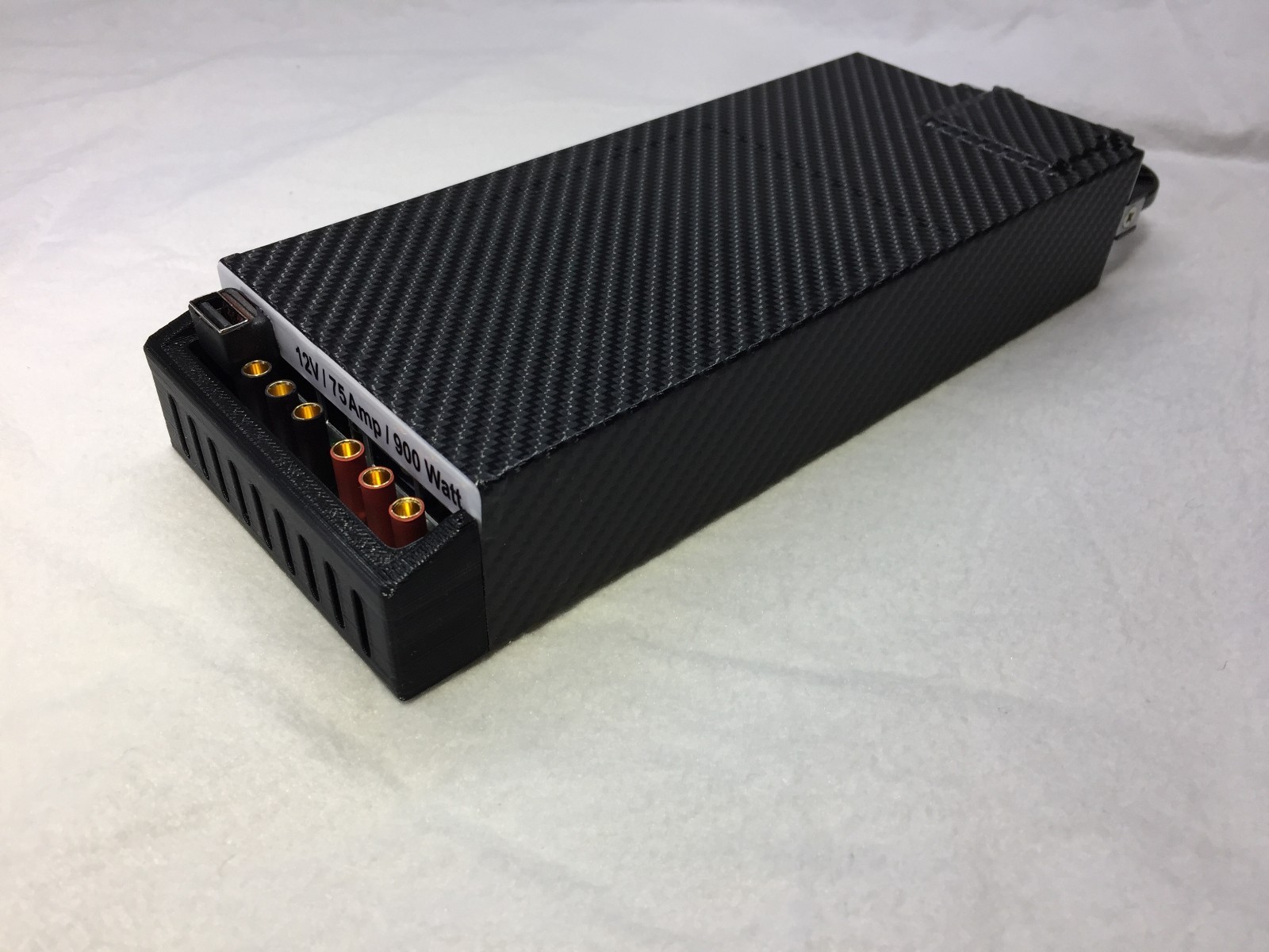 12 Volt 75 Amp 900w Power Supply W/USB RC Charger 3 sets of 4mm Bullet ...