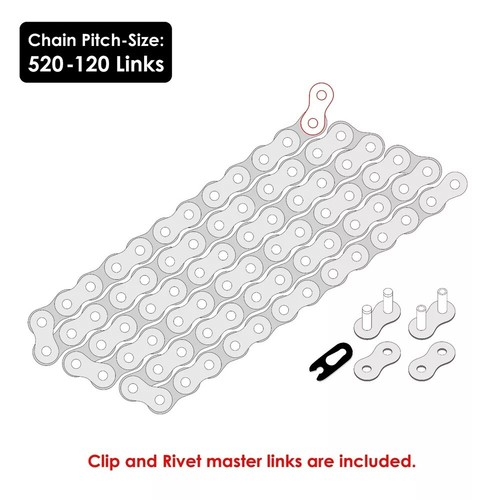 Blue Drive Chain And Sprockets Kit for Yamaha Raptor 350 YFM350R 2004 ...