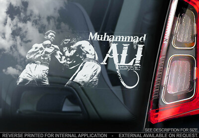 Muhammad Ali - Car Window Sticker - Boxing Mohammad Champion Decal ...