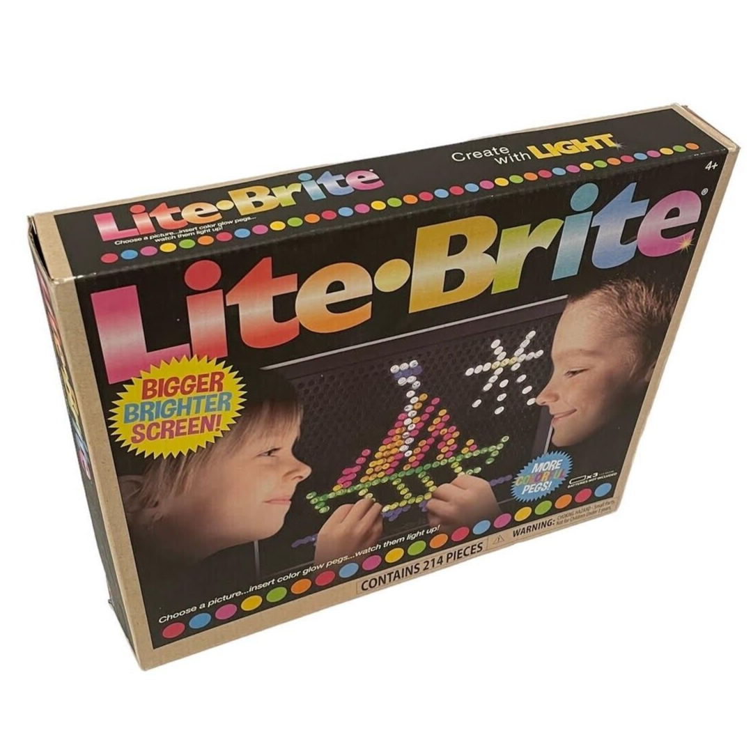 Lite Brite Bigger Brighter Screen 214 Piece Fun Toy New Open Box ...