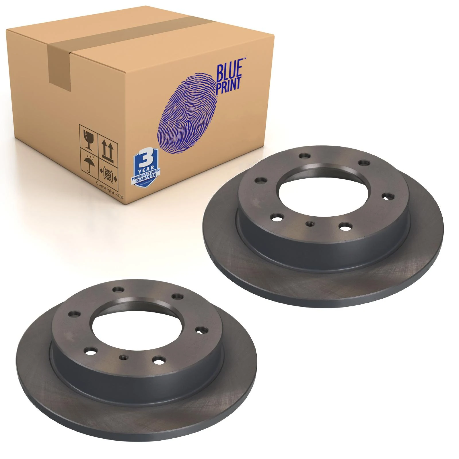 Pair of Rear Brake Disc Fits Isuzu Bighorn MU Rodeo Trooper Blue Print ...