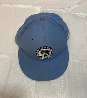 PITTSBURGH PENGUINS Hat Baseball Cap Blue NHL Hockey 59Fifty New Era 6 ...