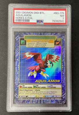 PSA 7 AQUILAMON Holo Foil Digi-Battle Series 4 BO-175 Digimon 2001 | eBay