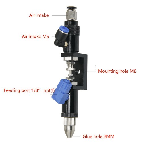 Pneumatic Tip-seal Precision Back Suction Dispensing Valve Dispenser 0 ...